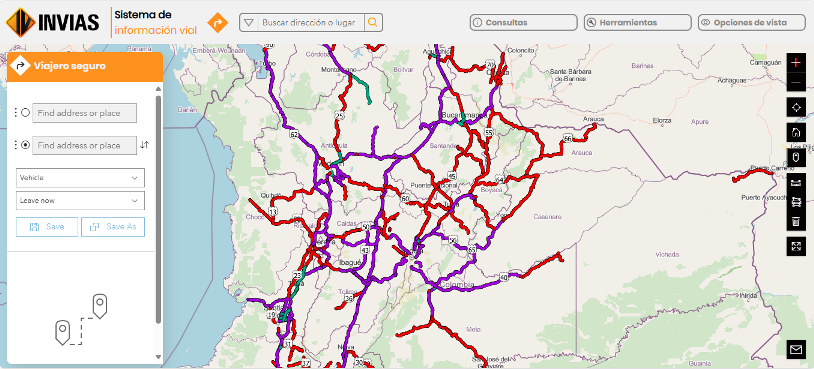 🇨🇴 Geodata Vías & Transporte | RODOLFO FRANCO WEB